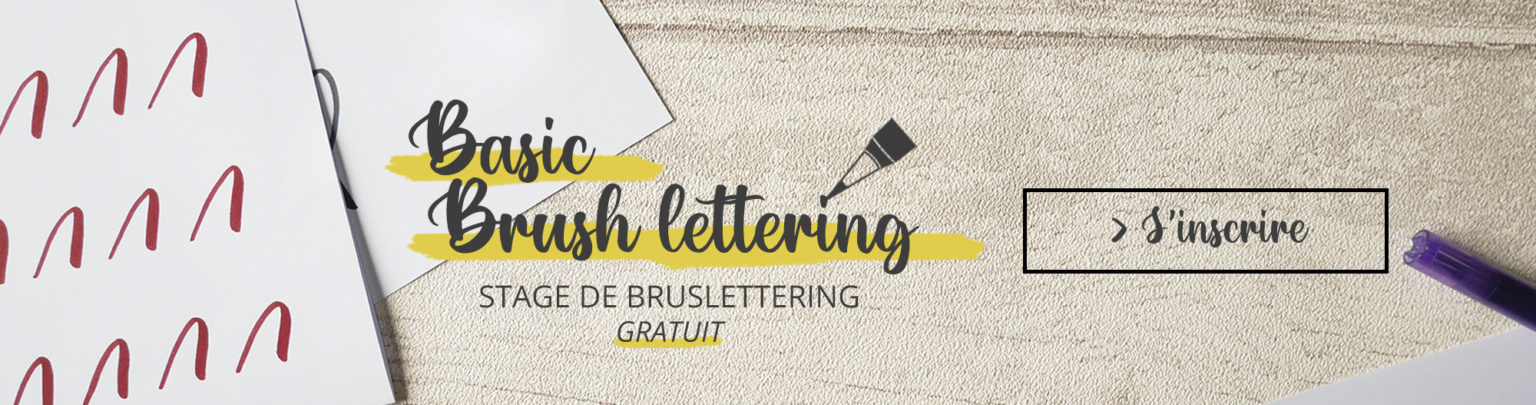 stage apprendre brush lettering - Calligraphique - Le Studio